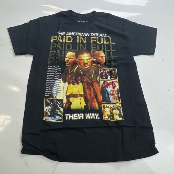 Spencer's | Shirts | Spencers Paid In Full Black Shirt J59 | Poshmark